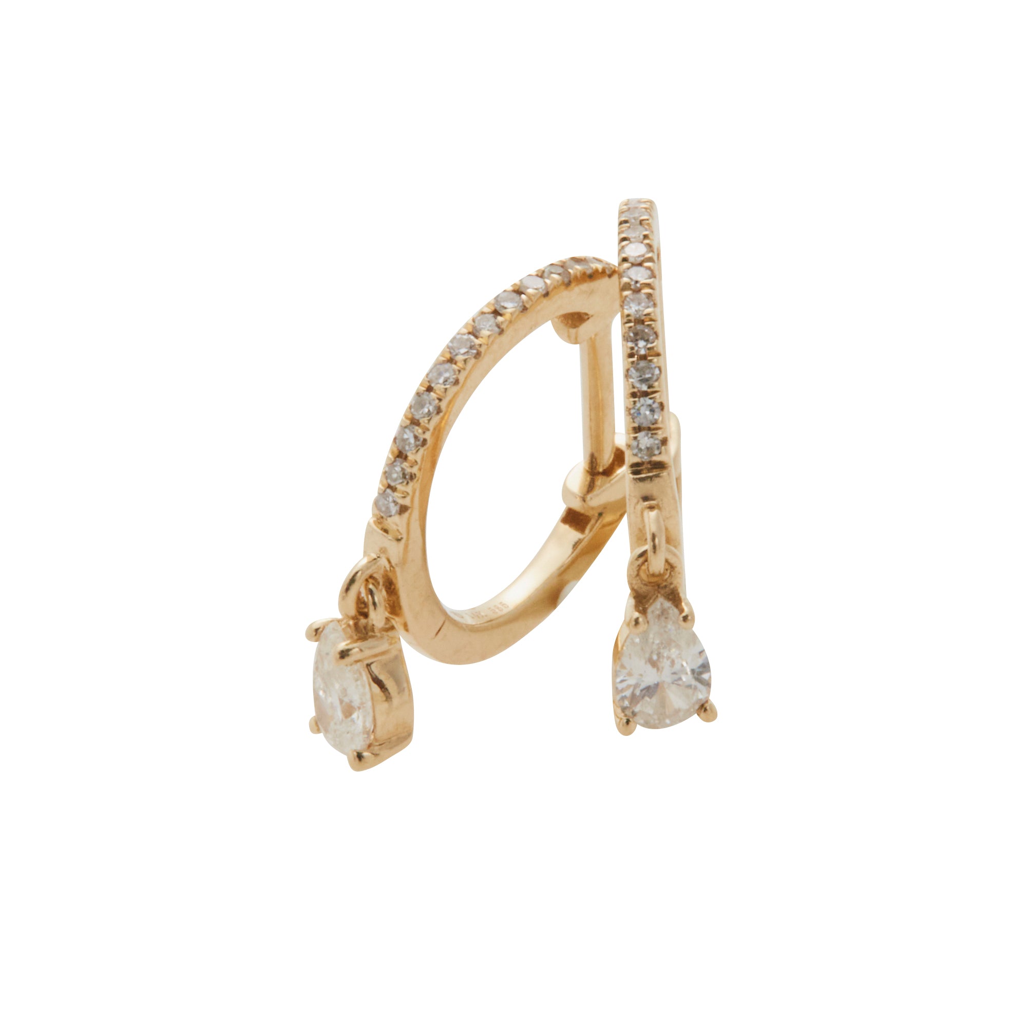 Diamond Drop Huggies